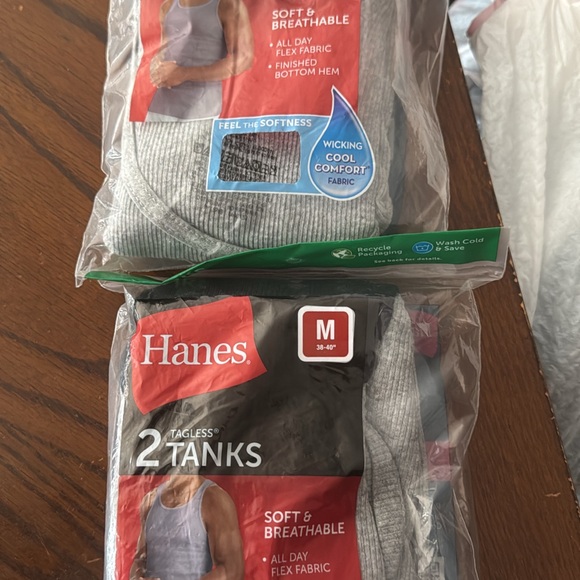 Hanes | Underwear & Socks | Hanes Gray Undershirts Soft Essentials ...